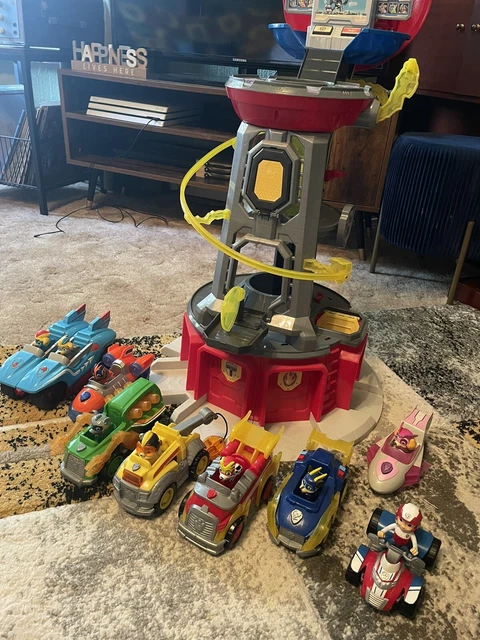 PAW PATROL MIGHTY pups mighty lookout tower COMPLETE SET including Rare ...