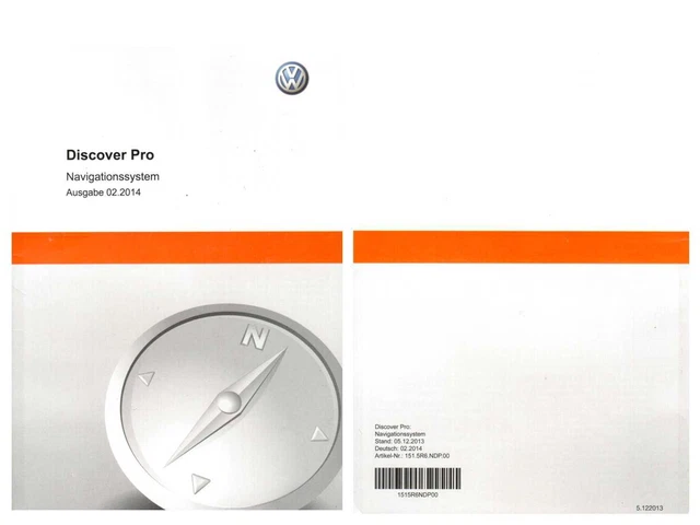 ISTRUZIONI VW DISCOVER Pro MIB1, stand 02.2014, manuale EUR 14,95 ...