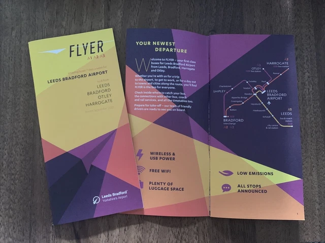 FLYER BUSES (TRANSDEV) timetable for Leeds Bradford Airport routes Sep ...