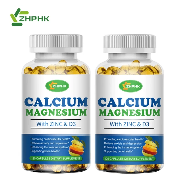 CALCIUM MAGNESIUM ZINC & Vitamin D3 - 240 Pills - Bone, Osteo Complex ...