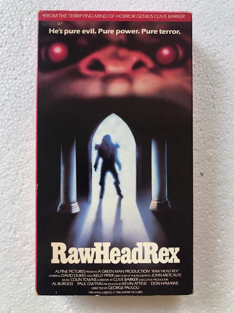 RAWHEAD REX - 1986 VHS NTSC US VIDEO (Clive Barker Horror Story ...