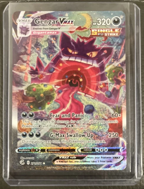 POKEMON TCG - Gengar VMAX 271/264 - Fusion Strike Alternate Art - PACK ...