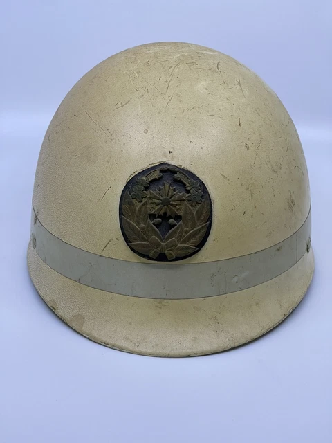 VINTAGE JAPANESE POLICE Department Highway Patrol Helmet 1950s RARE ...