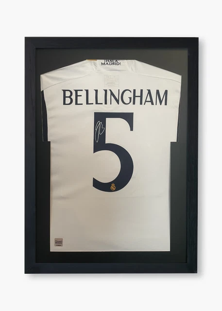 JUDE BELLINGHAM SIGNED Real Madrid 2023/24 Framed Home Shirt with COA £ ...