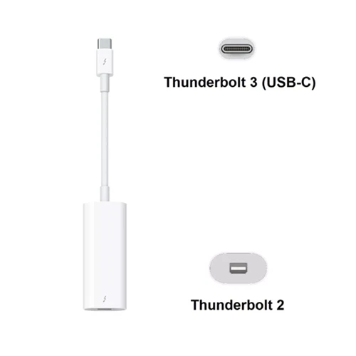 APPLE THUNDERBOLT 3 (USB-C) to Thunderbolt 2 Adapter For MacBook iMac ...
