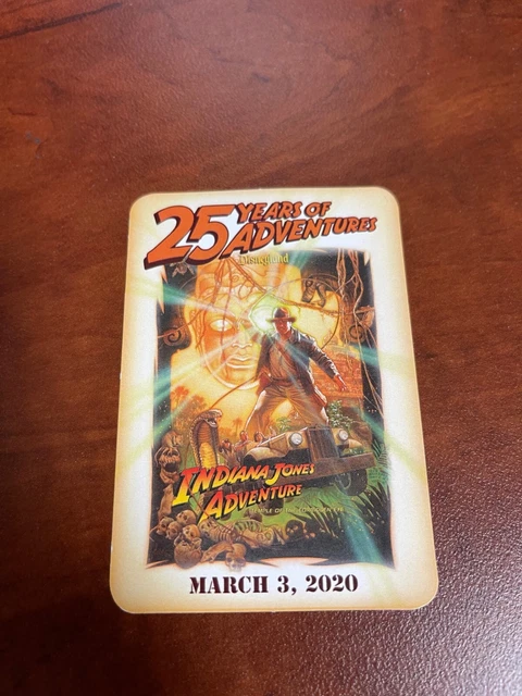 CARTE DÉCODEUR DISNEY Indiana Jones Adventure 25th Anniversary Mara ...