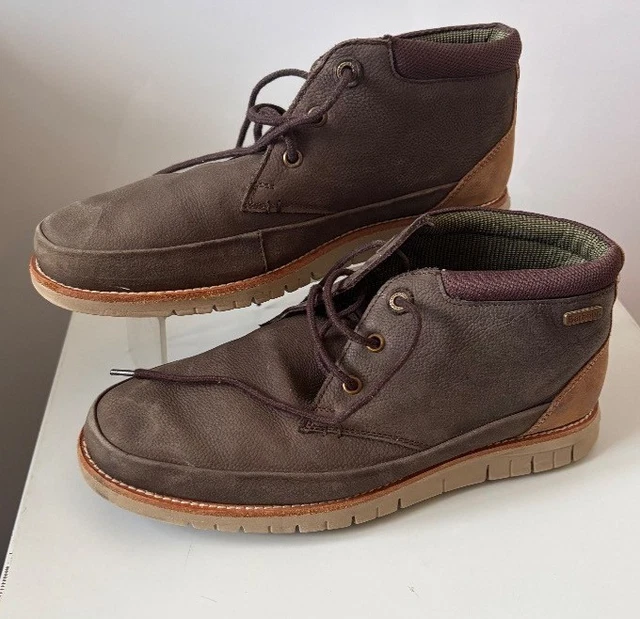MEN'S BARBOUR BROWN Leather Nelson Chukka Boots UK 9 - CG W72 £25.00 ...
