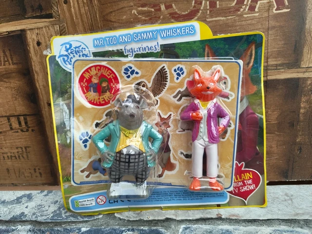 PETER RABBIT MR Todd and Sammy Whiskers Figures - Cbeebies Magazine £14 ...