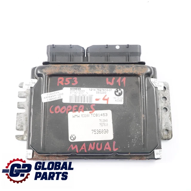 MINI COOPER S R53 W11 170HP Engine Control Unit ECU Kit DME 7527610 ...