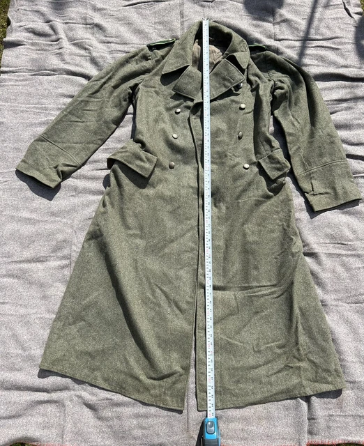 WW2 ERA SWEDISH Army Wool Greatcoat Converted To A WW2 German M40 ...