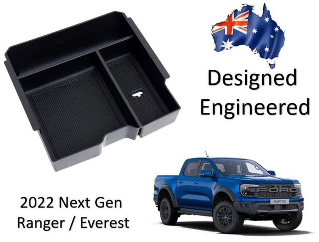 NEXT GEN FORD Ranger "Full Size" ABS Plastic Centre Console Tray Caddy ...
