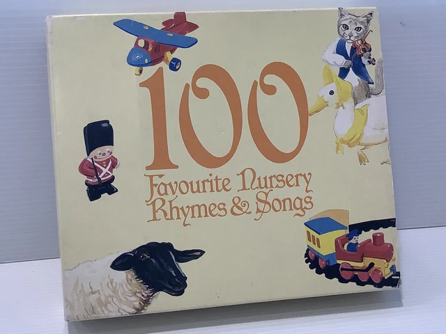 100 FAVOURITE NURSERY Rhymes & Songs CD Kids Childrens Music Boxed Set ...
