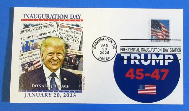 DONALD J. TRUMP 2025 60th PRESIDENTIAL INAUGURATION PANDA CACHET W/45 ...