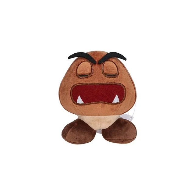 14CM SUPER MARIO Bros Plush Sleeping Goomba Little Buddy Cute Stuffed ...