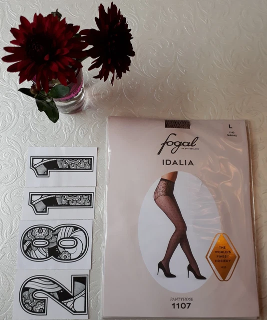 FOGAL IDALIA 1107 Fishnet-Lace Tights in Brown Large Colours of the ...