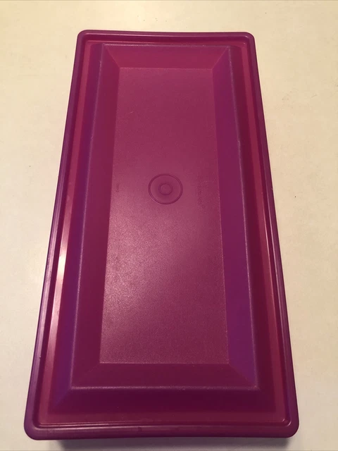 VINTAGE TUPPERWARE RECTANGULAR Buffet Serving Tray #1380-4 & Purple ...