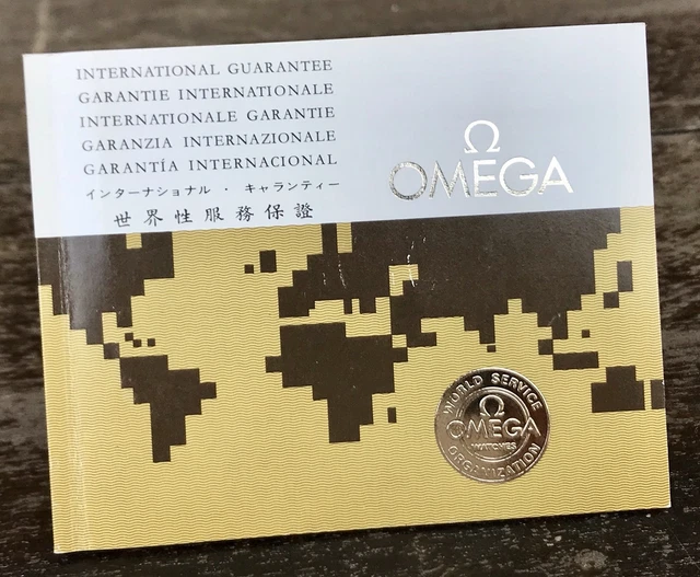 OMEGA CERTIFICATE GUARANTEE Booklet 1970's Speedmaster 321 Seamaster ...