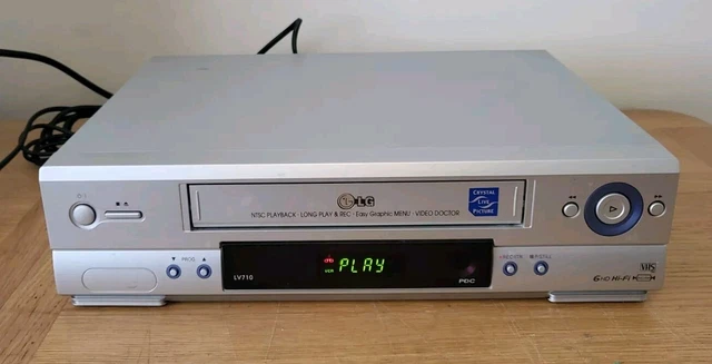 LG LV710 VCR VHS Video Cassette Recorder Tape Player Nicam Hi-Fi SCART ...