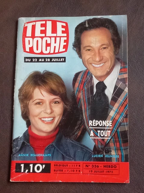 TÉLÉ POCHE N° 336, année 1972 EUR 11,00 - PicClick FR