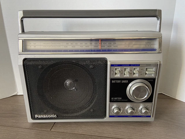 VINTAGE PANASONIC AM /FM Portable Boombox Radio Model RF-1401D Tested ...