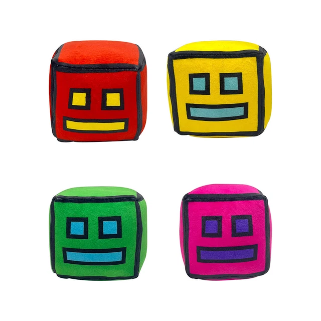 12CM THE GEOMETRY Dash Game Stuffed Doll Square Plush Toy Collections ...