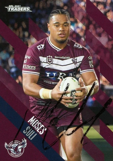 SIGNED 2021 MANLY Sea Eagles NRL Traders Card - Moses Suli EUR 4,49 ...