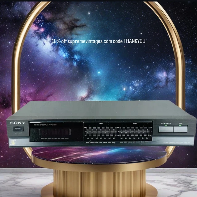 SONY 7-BAND GRAPHIC Equalizer w/ Spectrum Analyzer SEQ-300 Japan NO ...