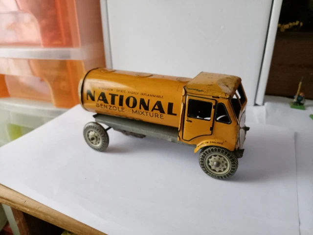 METTOY TINPLATE CLOCKWORK national benzole" tanker truck working made ...