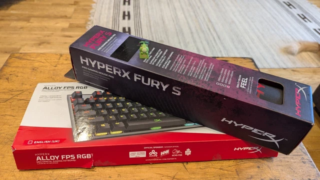 HYPERX PC GAMING BUNDLE Fury S XL Mousepad/Alloy FPS RGB Mechanical ...