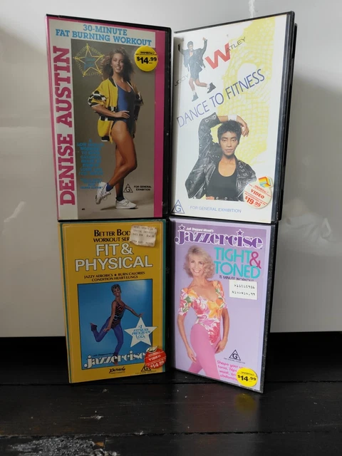 LOT OF 4 Vintage 80's Workout VHS Tapes Aerobic Exercise Jazzercise $15.00 - PicClick AU