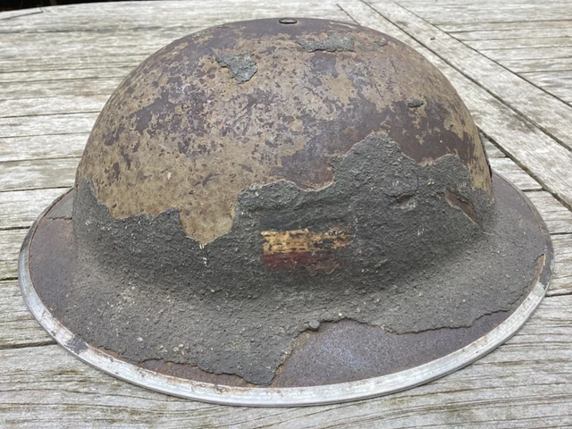 1944 D-DAY ORIGINAL WW2 British Army Combat Helmet - Untouched with ...