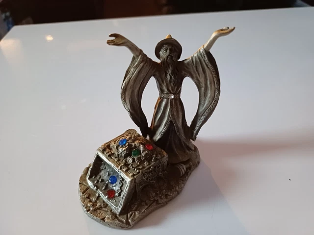 LEGENDS AND DREAMS- Wizard Heavy Pewter Figure Excellent Condition Free ...