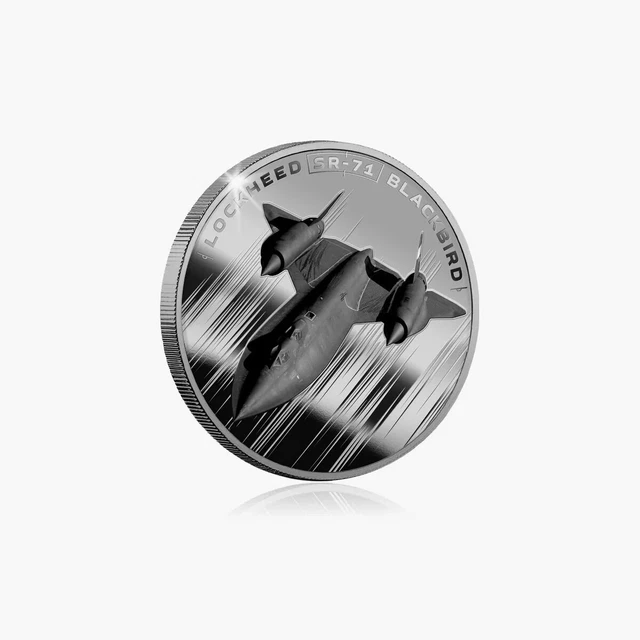 2025 LOCKHEED SR-71 Blackbird Plane 60th Anniversary Silver Coin ...