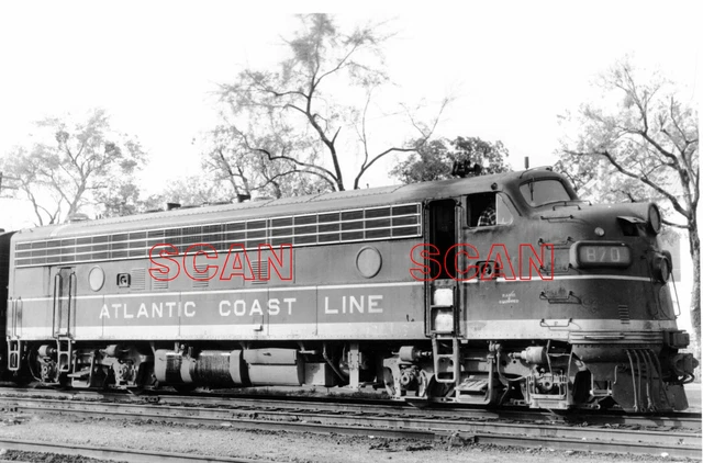 1FF769 RP 1967/80S ATLANTIC COAST LINE RAILROAD LOCO #870 AUGUSTA GA ...