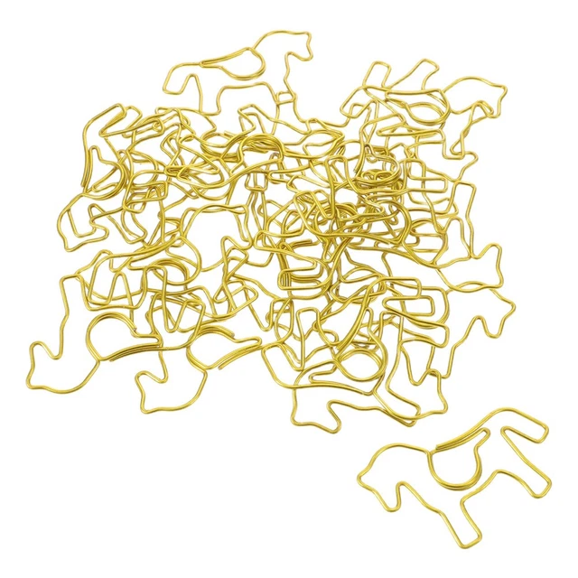 30 PCS SHAPED Paper Clip Small Craft Clips Metal Cute Paperclips $19.79 ...