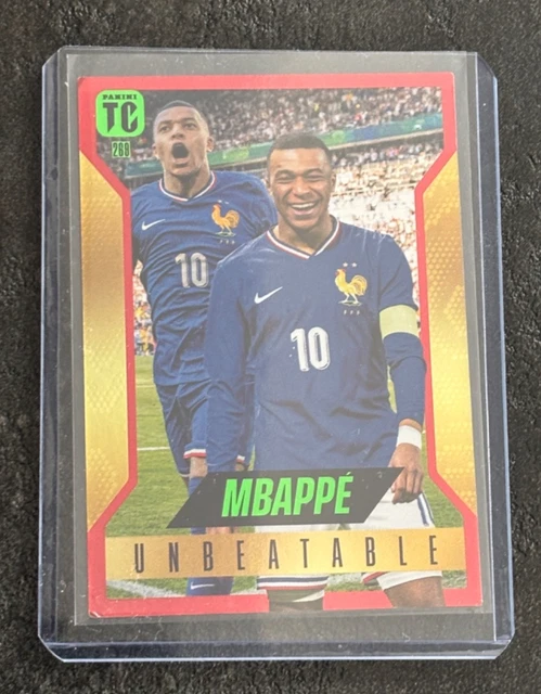 PANINI TRADING Card Top Class 2025 - Unbeatable Kylian Mbappe Red Hot ...