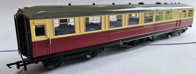 HORNBY R4181A GRESLEY Buffet Car Coach E9112E BR Crimson & Cream OO £21 ...