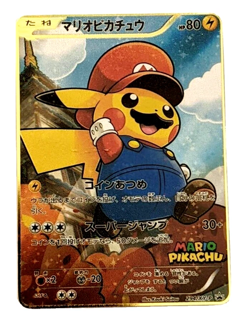 POKEMON MARIO PIKACHU Metal Collectable Cards Vmax Ex Gx Mega £8.95 ...