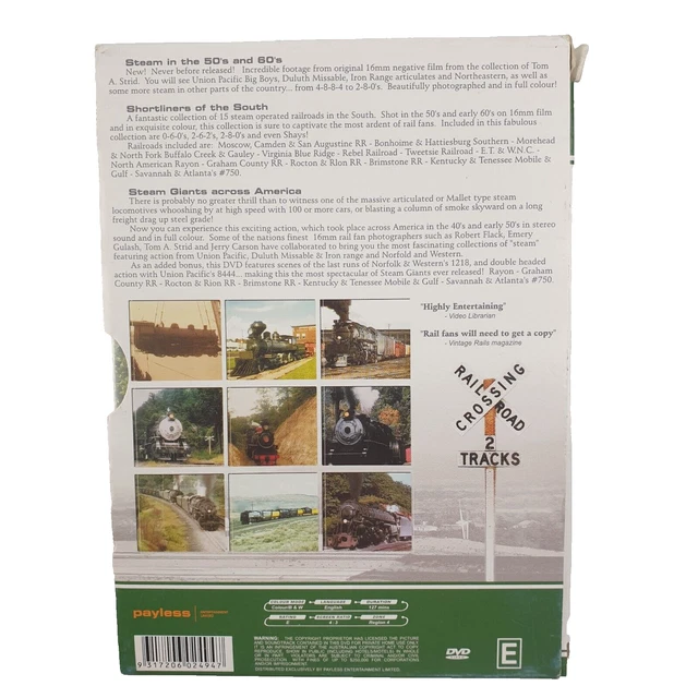 AMERICAN STEAM BOX Set DVD's - Region 4 - Steam Trains of 50's & 60's ...