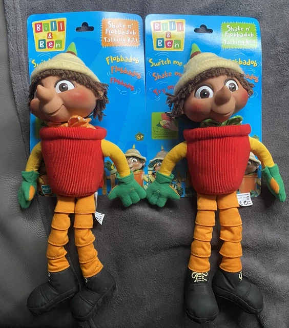 BILL AND BEN the flower pot men- plush Toys With Tags - 2000 Very Rare ...
