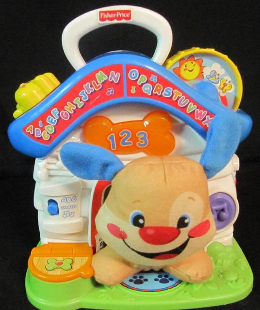 FISHER PRICE LAUGH and Learn Puppy's Playhouse Puppy Rattle ABCs ...