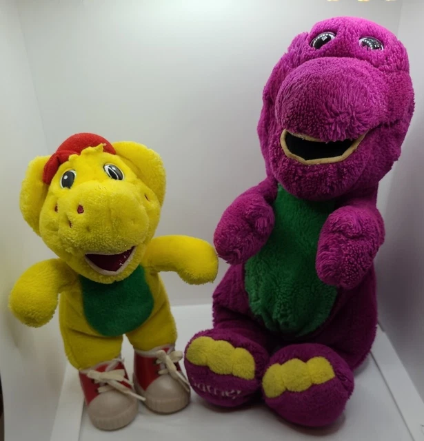 VINTAGE 1992 BJ And Barney The Purple Dinosaur Retired Plushies £12.95 ...