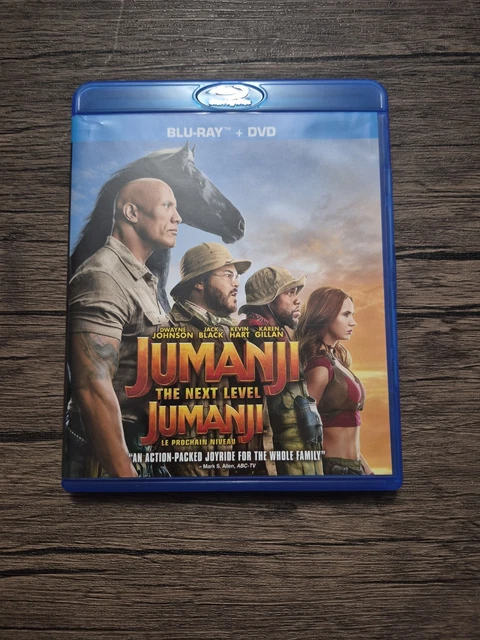 1.1 JUMANJI: The Next Level (Blu-ray+DVD, 2020) Dwayne Johnson, Kevin ...