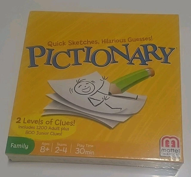 MATTEL GAMES PICTIONARY Board Game, Drawing Game for Kids, Adults ...