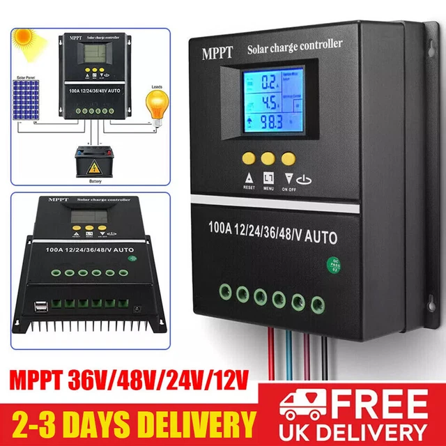 4000W 100A MPPT Solar PV Regulators 12V 24V 36V 48V Solar Charge ...