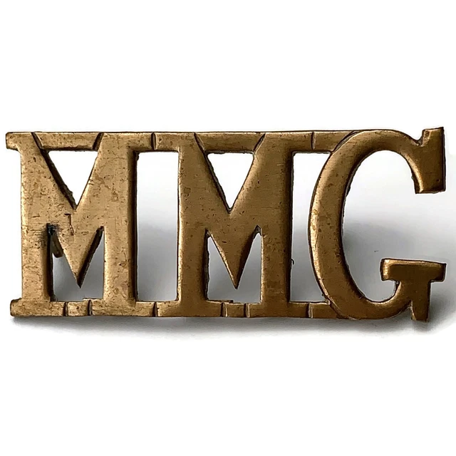 WW1 MOTOR MACHINE Gun Corps MMG Shoulder Title Badge - ANDRE COILLIOT ...