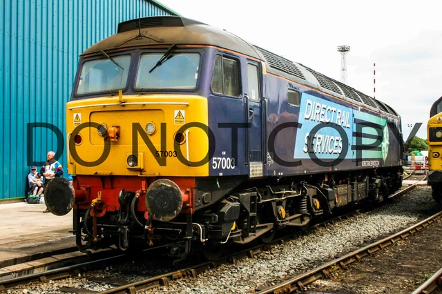 UK DIESEL TRAIN Railway Photograph Of Class 57 57003 Loco. Rm57-6 £1.65 ...
