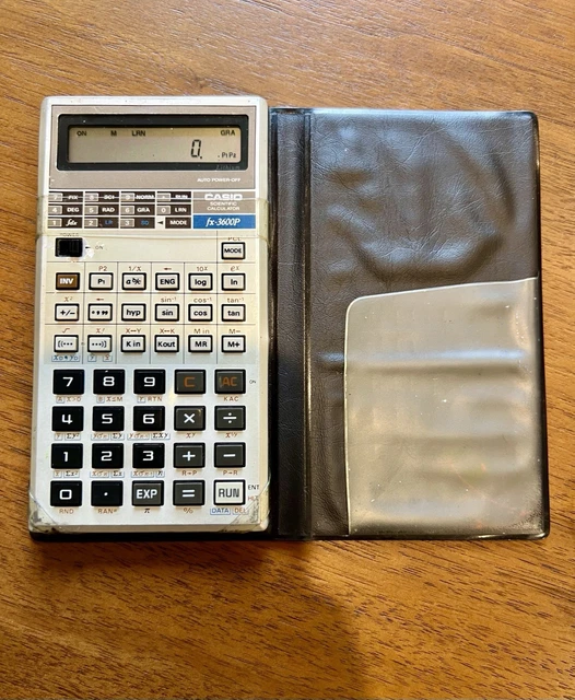VINTAGE 1980S CASIO fx-3600P Scientific Calculator Japan With Case ...