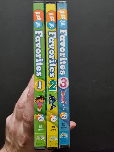 NICK JR FAVORITES Vol. 1 2 3 DVD Lot Dora Blue's Clues LazyTown Little ...