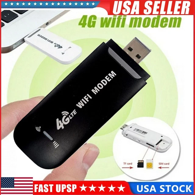 4G LTE WIRELESS USB Dongle 150Mbps Modem Stick WiFi Adapter SIM Card ...